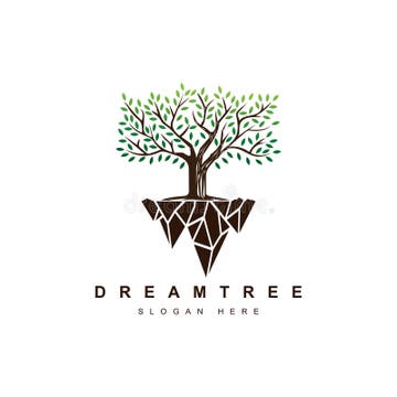 Dream Tree Logo Design Template Stock Vector - Illustration of abstract ...
