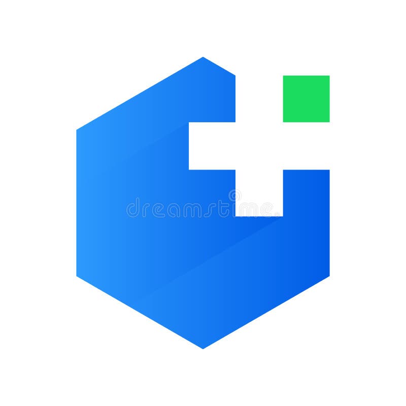 Hexagon cross logo stock vector. Illustration of creative - 170720371