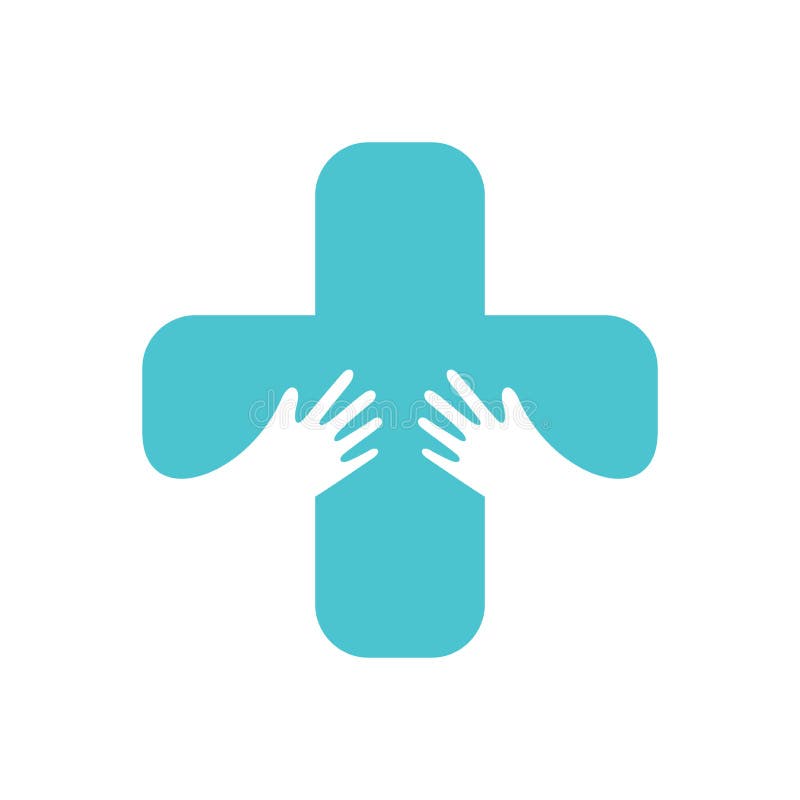 Blue Cross Circle Stethoscope Logo Stock Vector - Illustration of ...