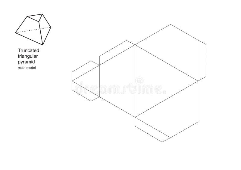 3d Model Maths Shapes Patterns Print Perfectly on A4 and Stock Vector ...