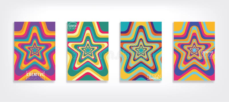 Minimal star cover design stock illustration. Illustration of color ...