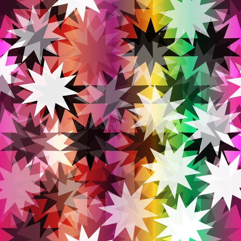 Geometric Pattern with Stars. Abstract Seamless Stars Background Stock ...