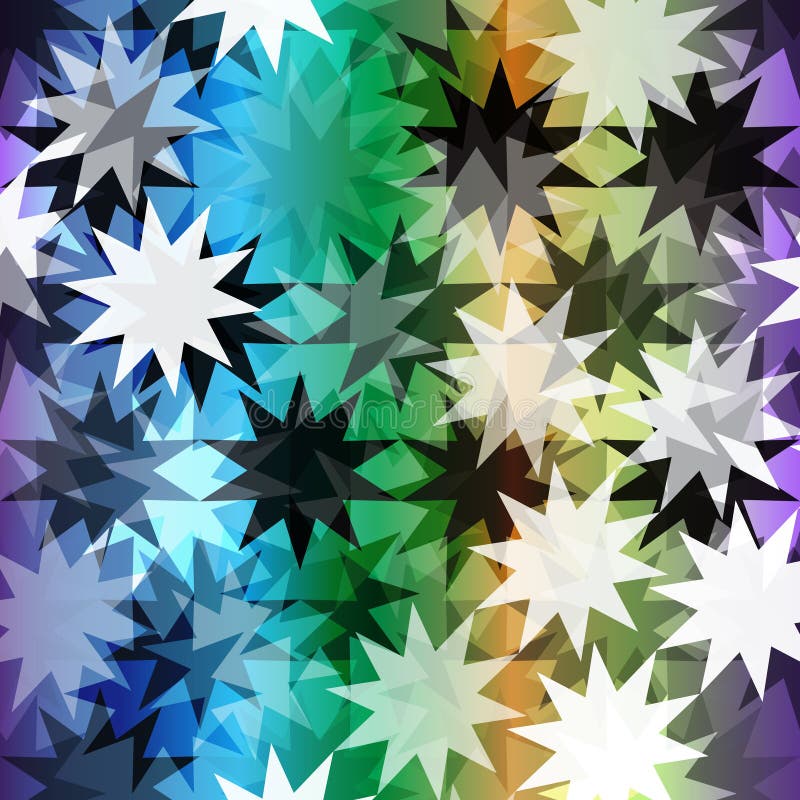 Geometric Pattern with Stars. Abstract Seamless Stars Background Stock ...