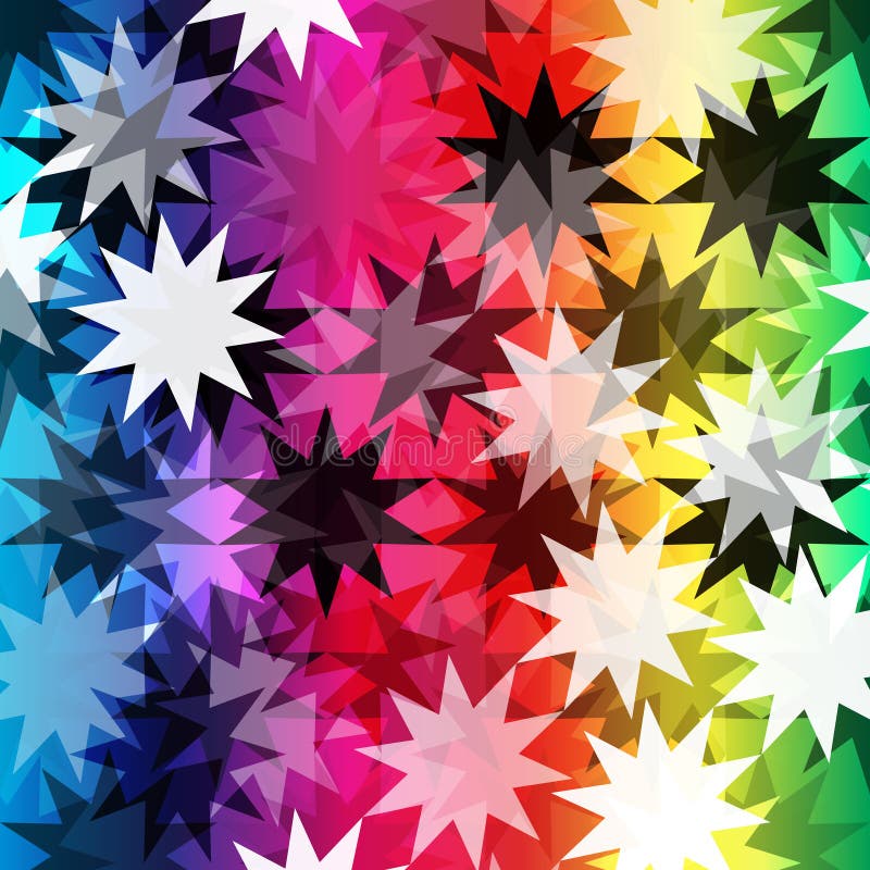 Geometric Pattern with Stars. Abstract Seamless Stars Background Stock ...