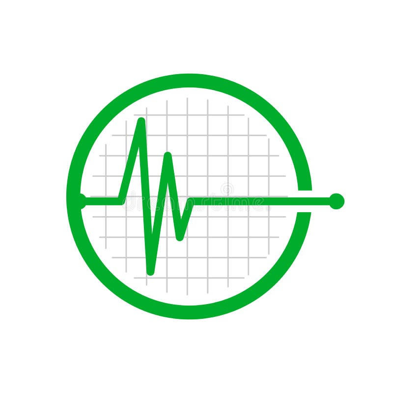 The Green Circle Pulse Logo Stock Vector - Illustration of geometric ...