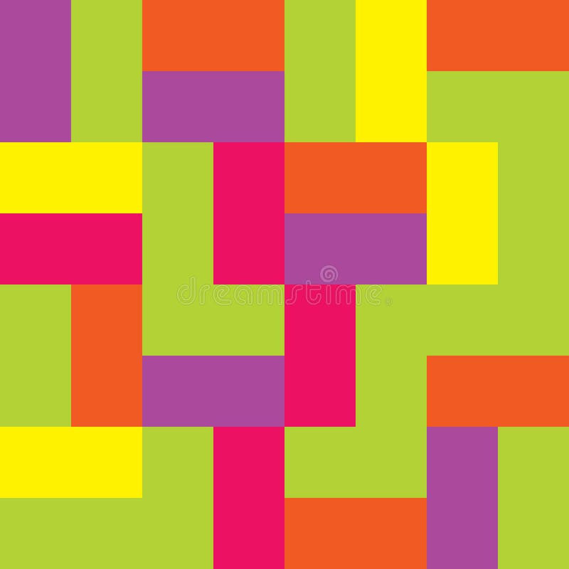 Geometric Pattern with Rectangle. Abstract Seamless Rectangle ...