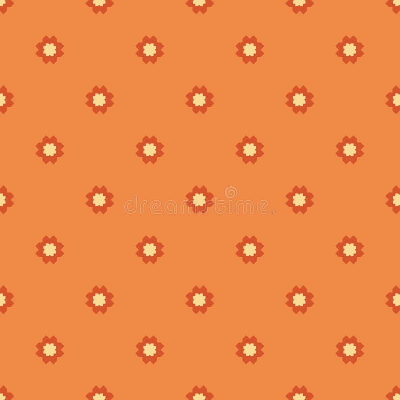 Geometric Pattern with Flowers of Square. Abstract Seamless Flowers ...