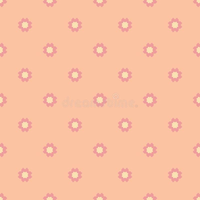 Geometric Pattern with Flowers of Square. Abstract Seamless Flowers ...