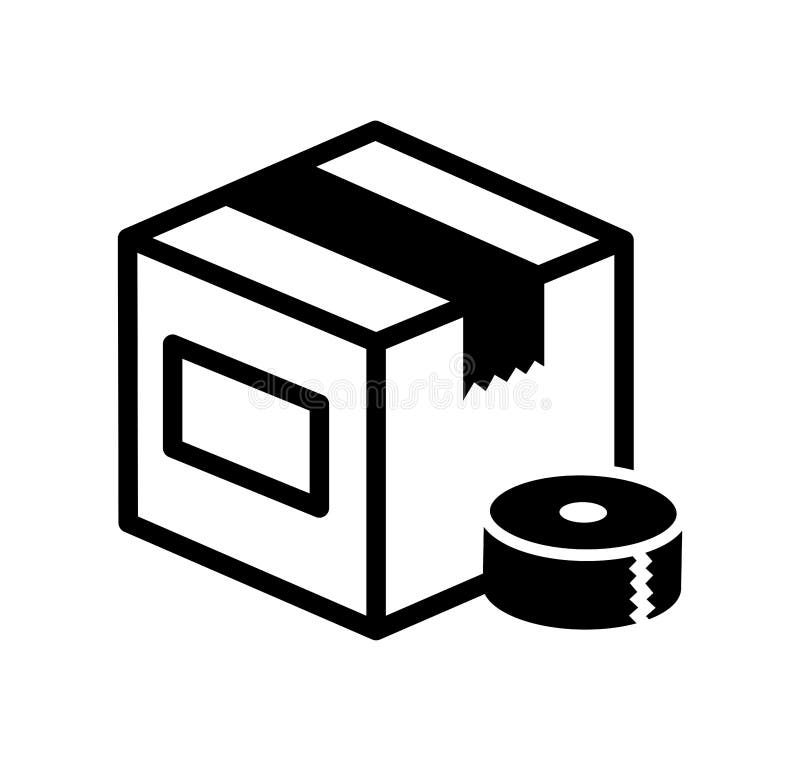 Packing And Shipping Symbols Stock Illustration - Illustration of ...