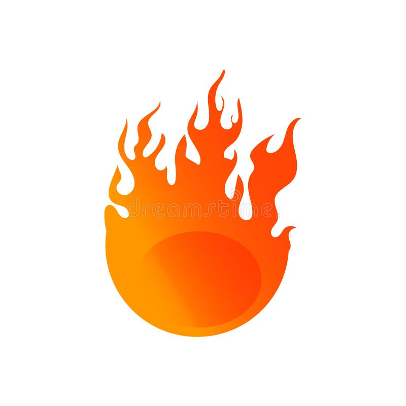 Fire Icon for App or Website Stock Vector - Illustration of logo ...