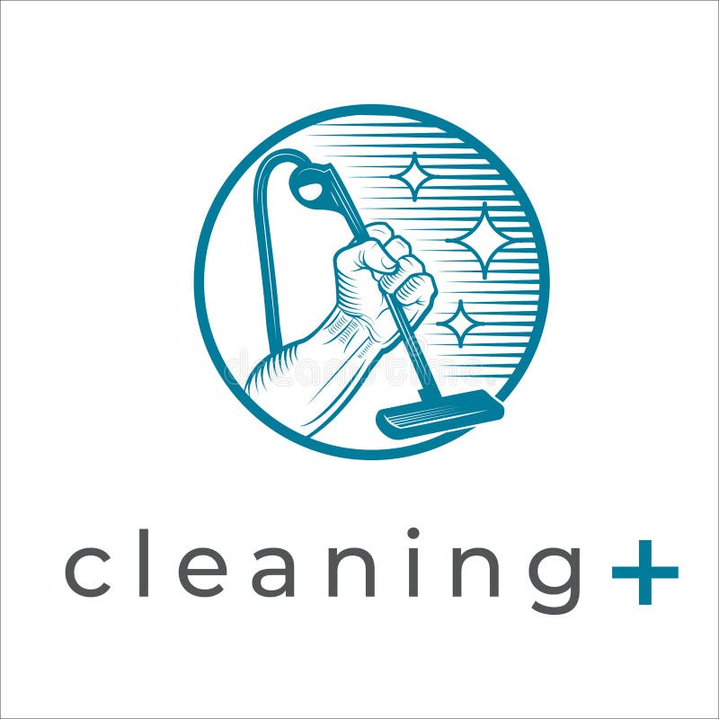 Cleaning Company Vector Logo. Strong Hand Cleaning Illustration Stock ...