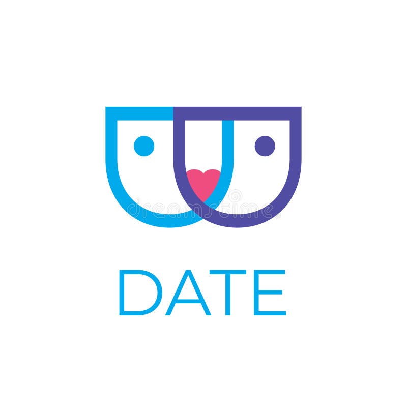 Dating Vector Logo. Heart Logo Stock Vector - Illustration of card ...