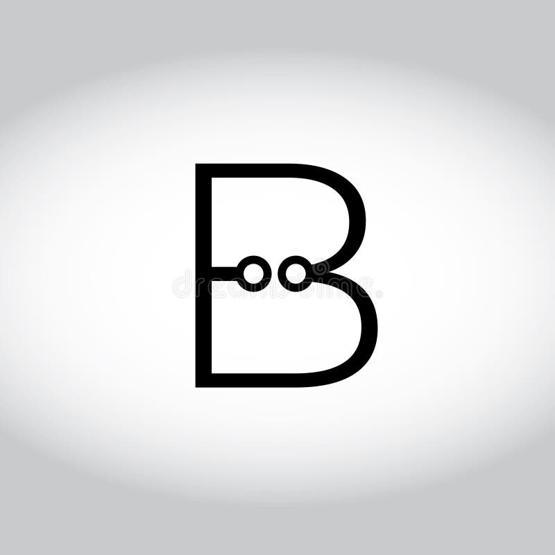 B Letter Vector Logo. B Letter Emblem Stock Vector - Illustration of ...