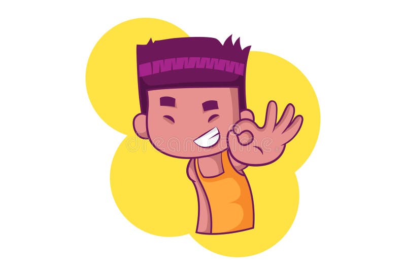 Boy Okay Sign Stock Illustrations – 403 Boy Okay Sign Stock ...