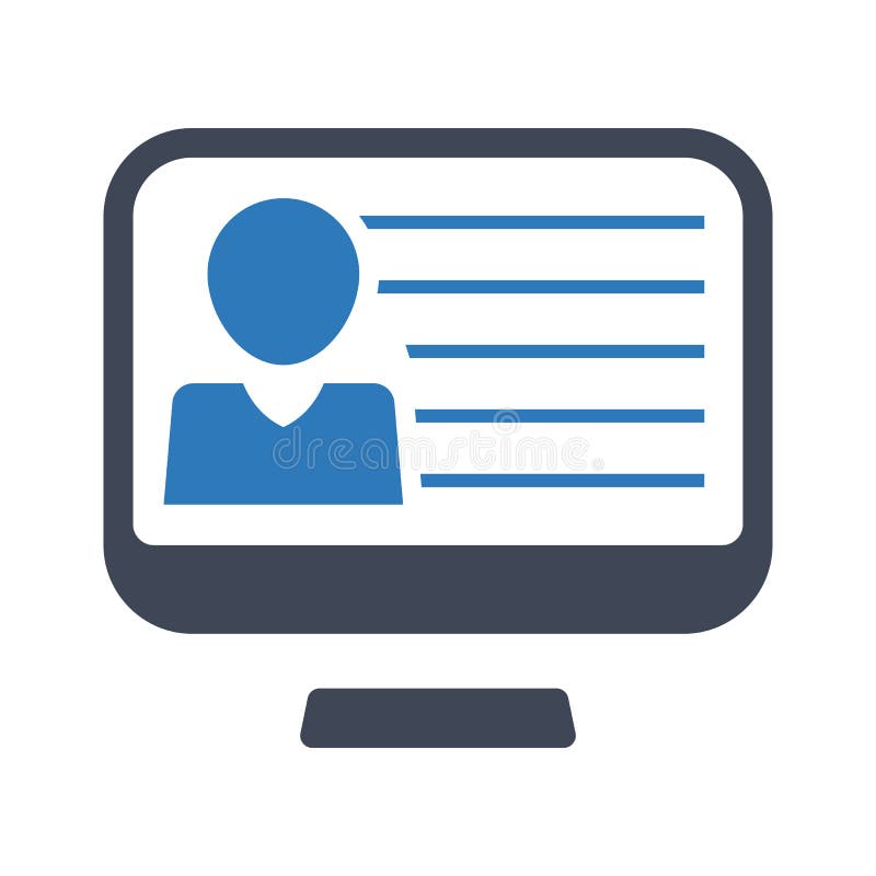 Personal Data Flat Vector Icon Stock Vector - Illustration of online ...