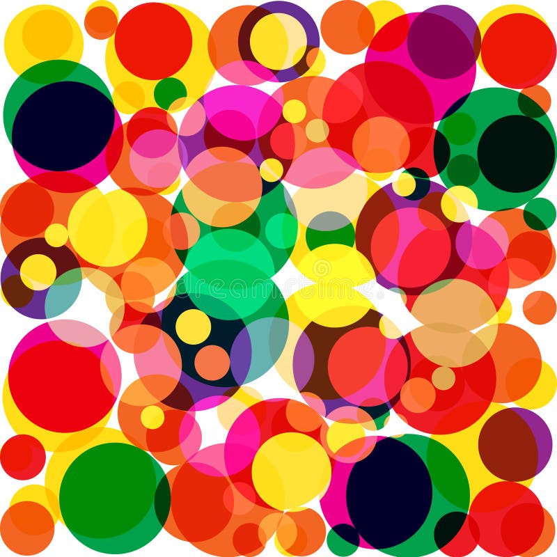 Abstract Geometric Color Circle Pattern Background, Vector Graphic ...
