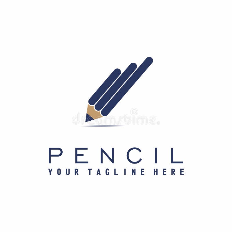 Pencil Shape Design that Looks Simple but Attractive Stock Vector ...