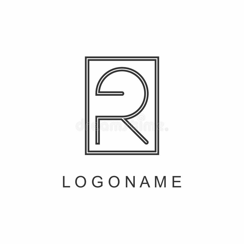 The Letter R Design is Very Unique and Has Artistic Value Stock Vector ...