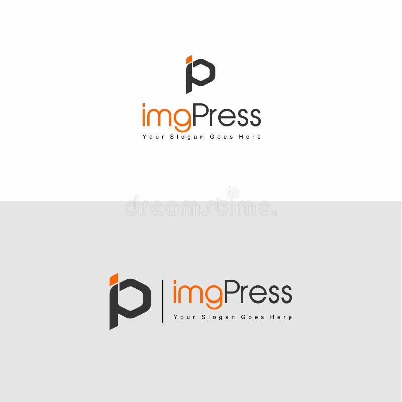 The Design of the Letters I and P Looks Very Amazing Stock Vector ...