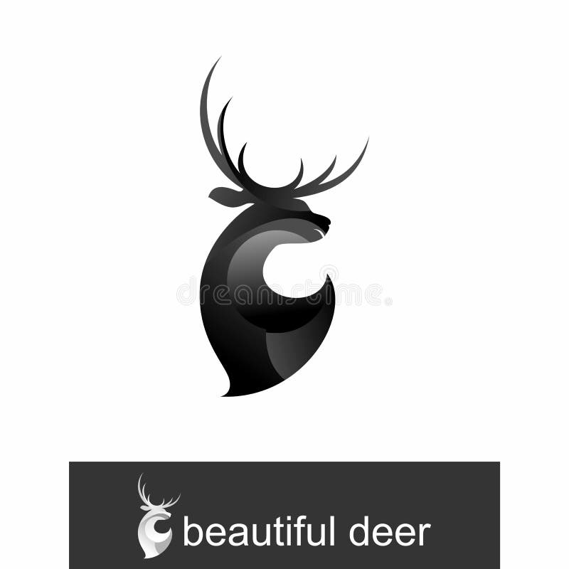 Design or Vector in the Form of Beautyful Deers and Can Also Be Used As ...