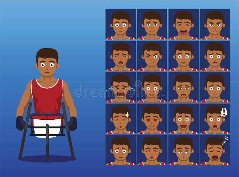 Para-Athlete Wheelchair Racer Cartoon Character Vector Illustration-01 ...