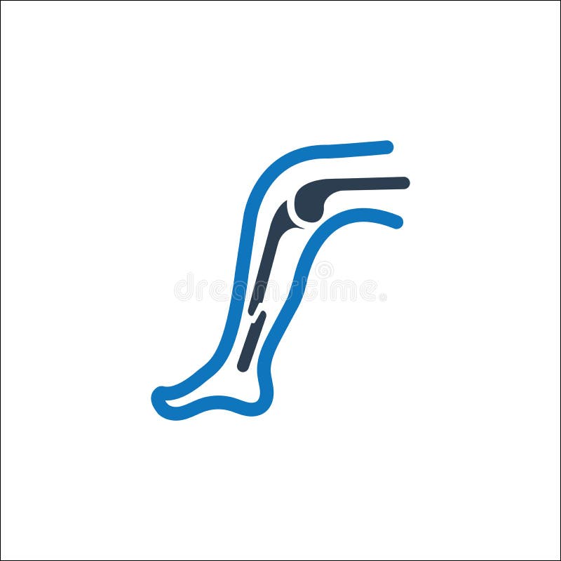 Orthopedics Icon. Leg Fracture Icon Stock Vector - Illustration of ...