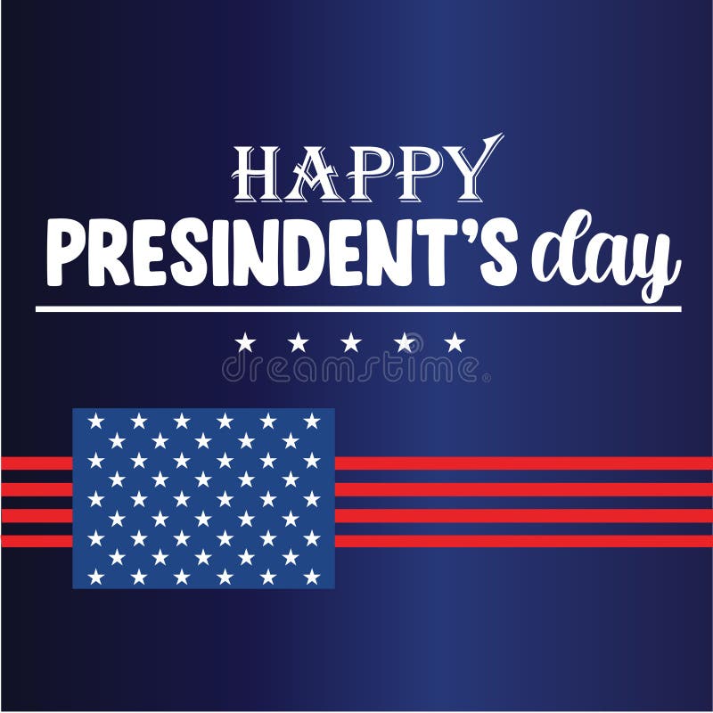 Happy Presidents . Vector Illustration Hand Drawn Text Lettering for ...