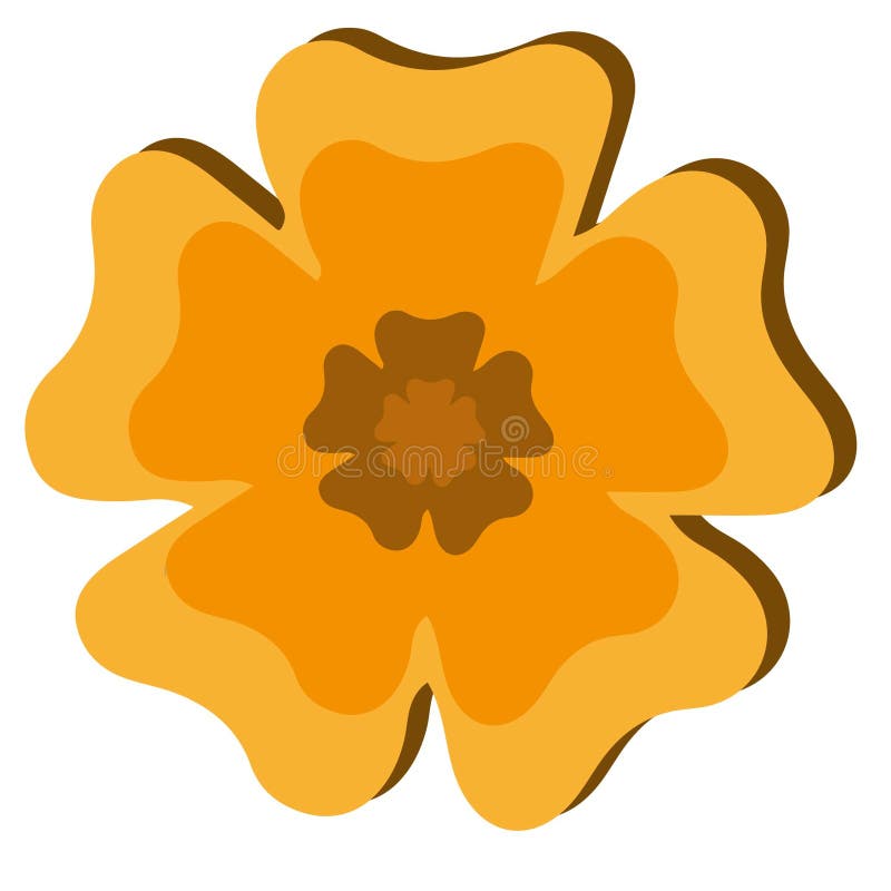 Flower Design Logo Vector with Yellow Color Stock Vector - Illustration ...