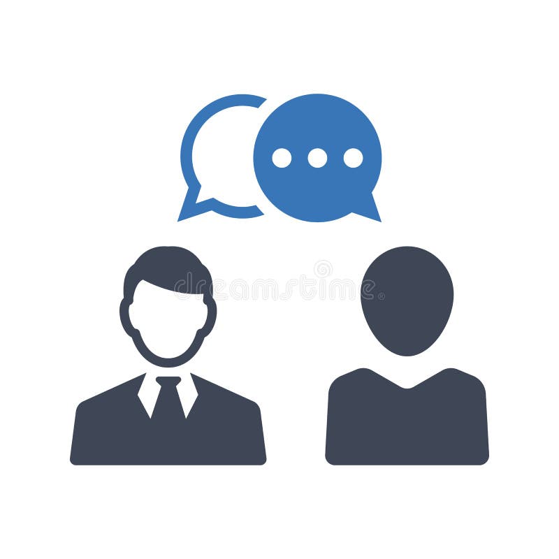 Business Discussion Icon. Vector Designs Stock Vector - Illustration of ...