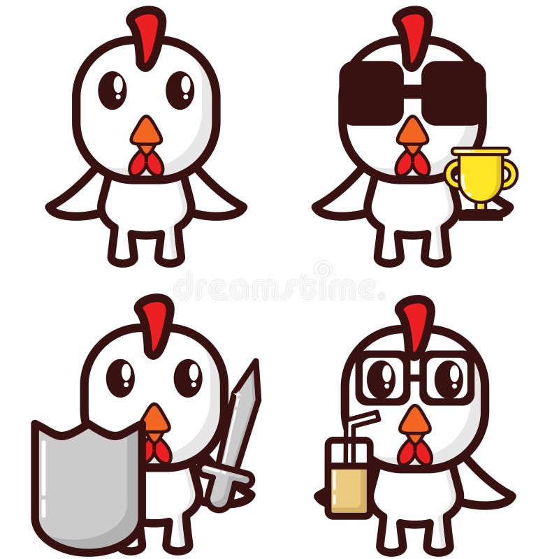 Cartoon Mascot Vector Illustration. Stock Vector - Illustration of cute ...