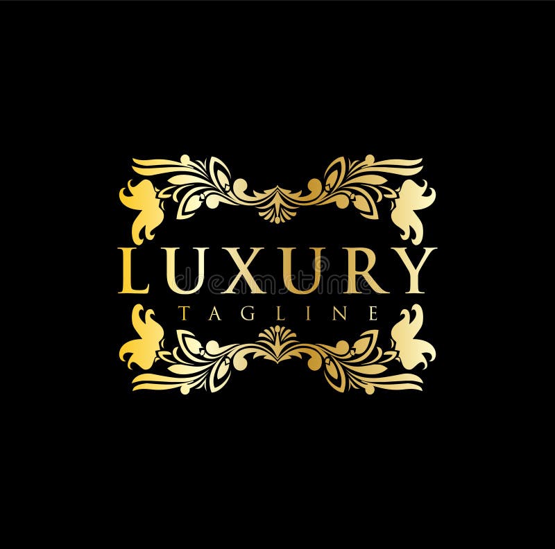 Wedding Logo Design . Luxury Logo Gold Design. Boutique Element Logo ...
