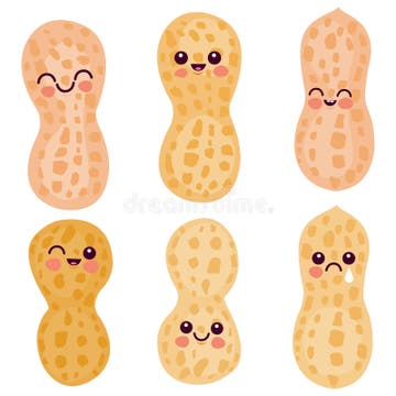 Peanut Face Stock Illustrations – 1,179 Peanut Face Stock Illustrations ...