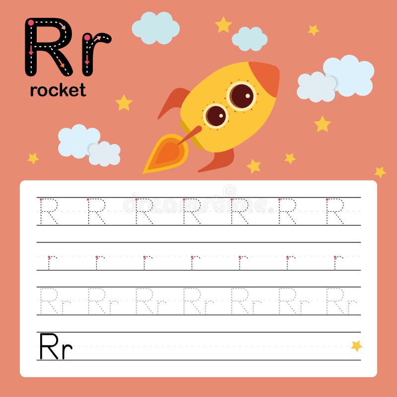 Letter R Worksheet Stock Illustrations – 579 Letter R Worksheet Stock ...