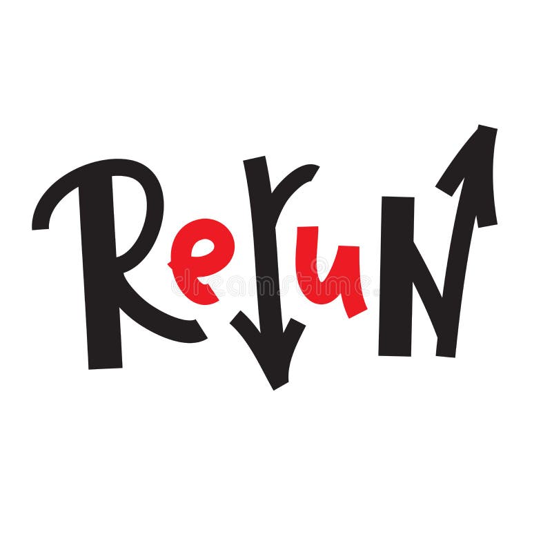 Rerun Stock Illustrations – 158 Rerun Stock Illustrations, Vectors ...