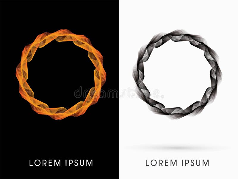 Luxury Circle Frame, Cycle Border Graphic Stock Vector - Illustration ...