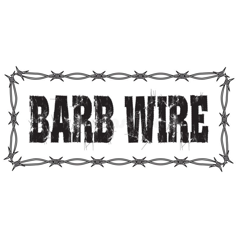 Barb Wire - Vector Illustration Design for Banner, T Shirt Graphics ...