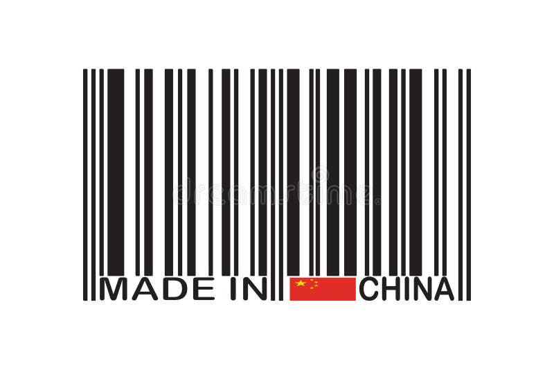 Barcode Made in CHINA - Vector Illustration Design for Poster, Textile ...