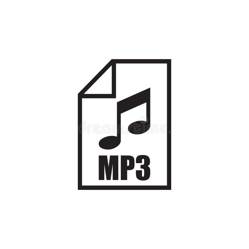 White Mp3 Audio Logo