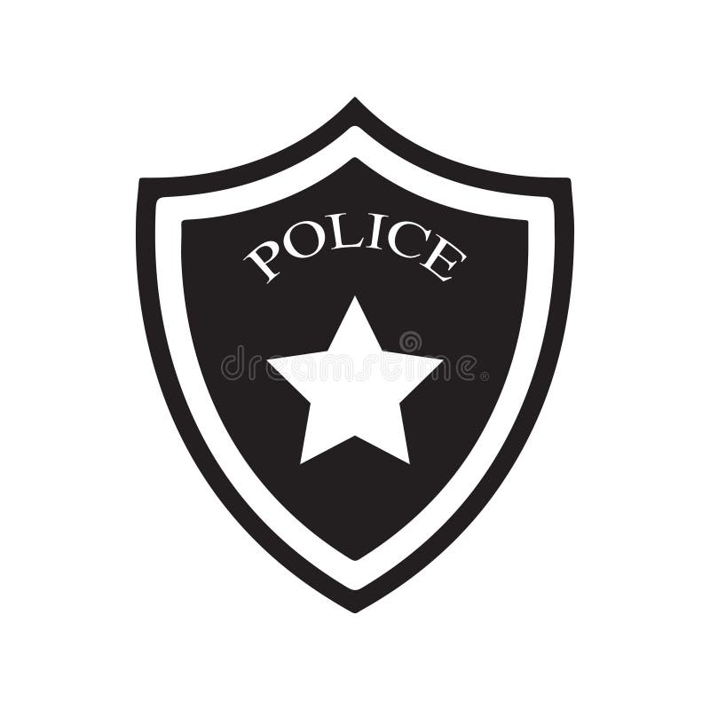 Police Badge Isolated. Police Officer Sign. Vector Illustration Stock ...