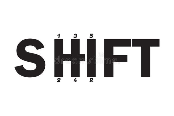 SHIFT - Typography Graphic Design for T-shirt Graphics, Banner, Fashion ...