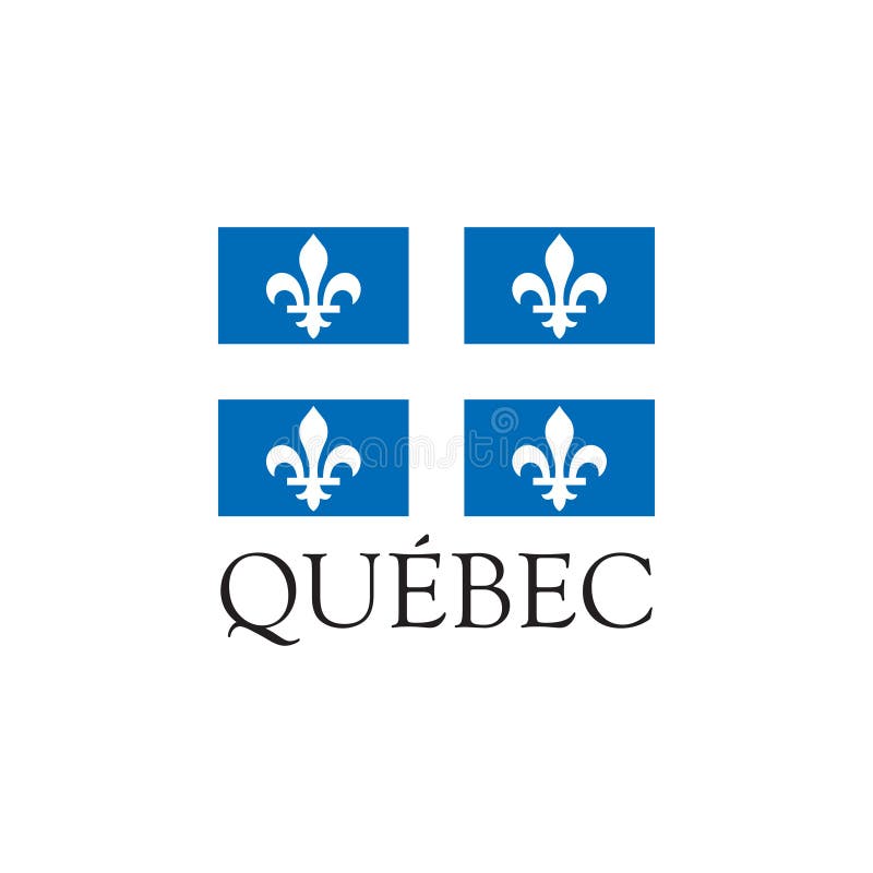 Vector Quebec Fleur De Lis Icon Sign Logo. Stock Vector - Illustration ...