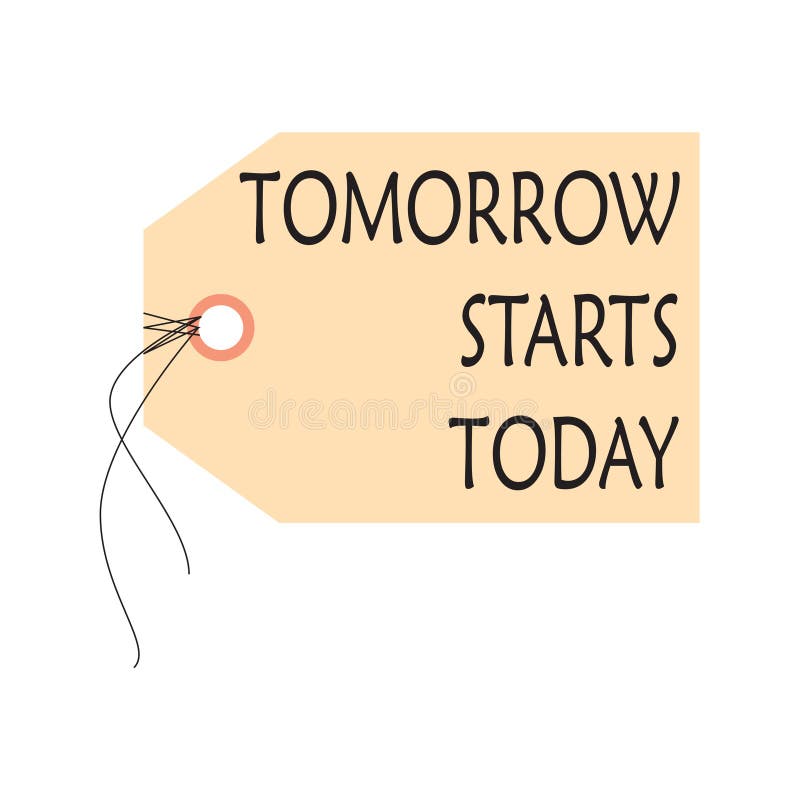 Tomorrow - Vector Illustration Design for Banner, Stamp, T Shirt ...