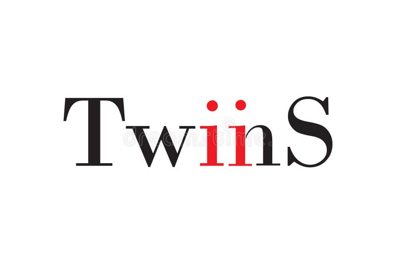 TWINS - Typography Graphic Design for T-shirt Graphics, Banner, Fashion ...