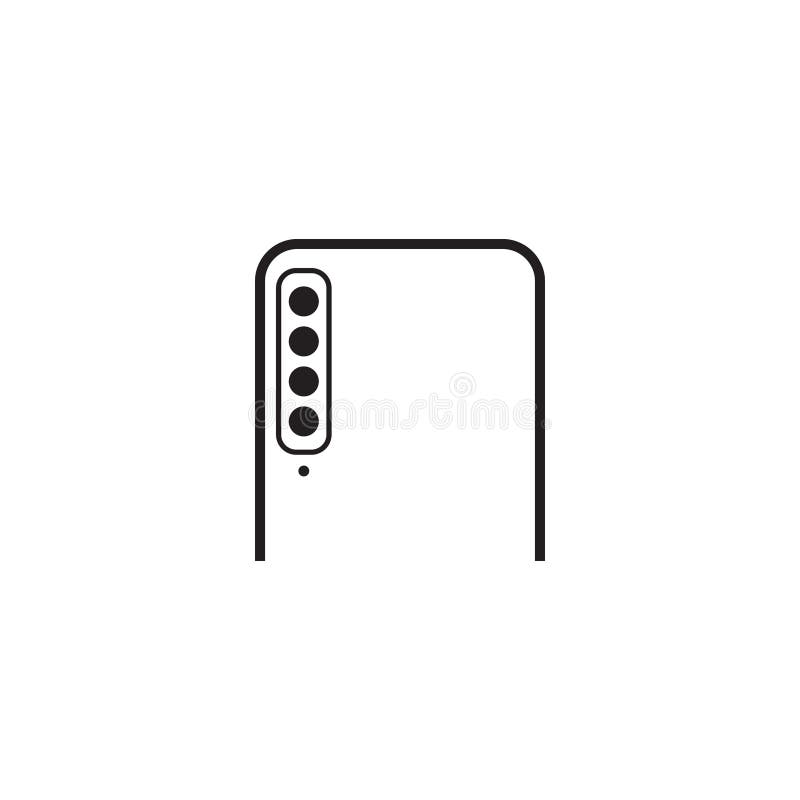 Quad Camera Smartphone Vector Icon, Camera Symbol. Modern, Simple Flat ...