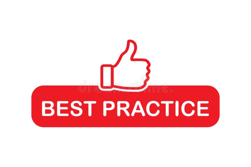Best Practice Red Badge. Seal of Origin and Quality Stock Vector ...