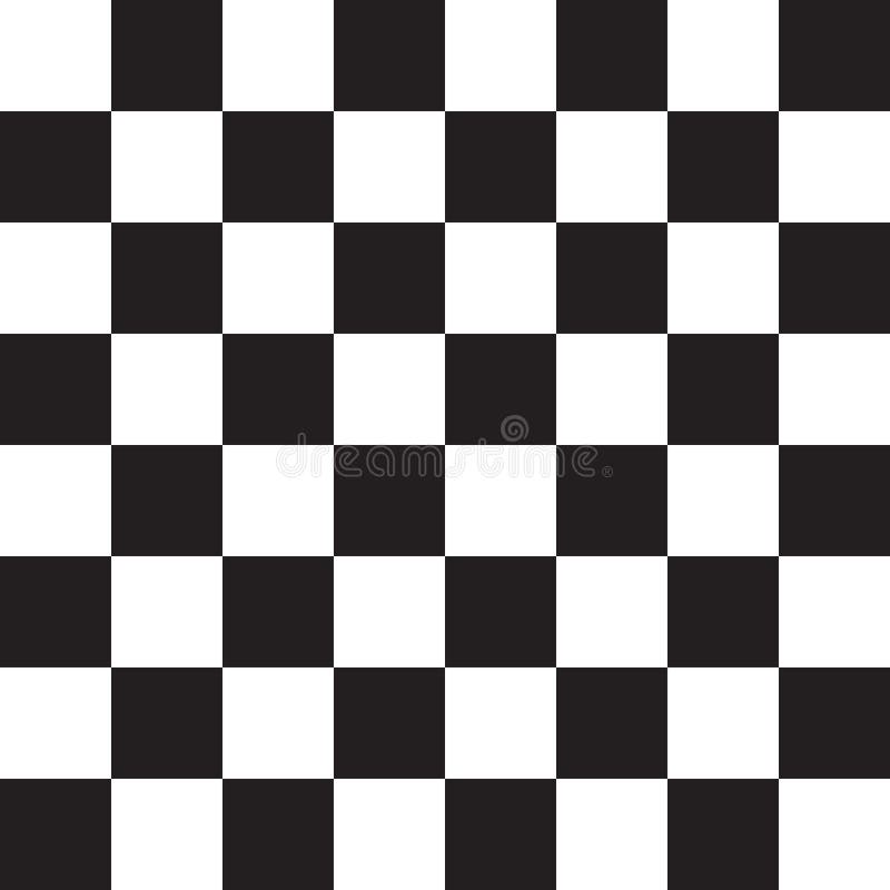 Chess Board Game or Checker Board Seamless Pattern in Black and White ...