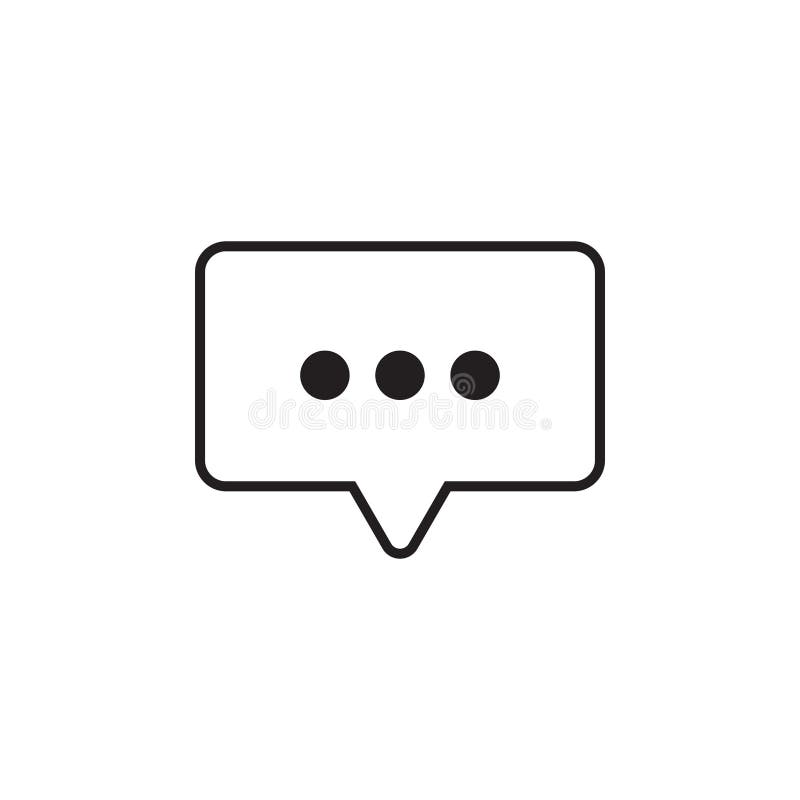 Chat Vector Icon, Dialog Symbol Stock Vector - Illustration of icon ...