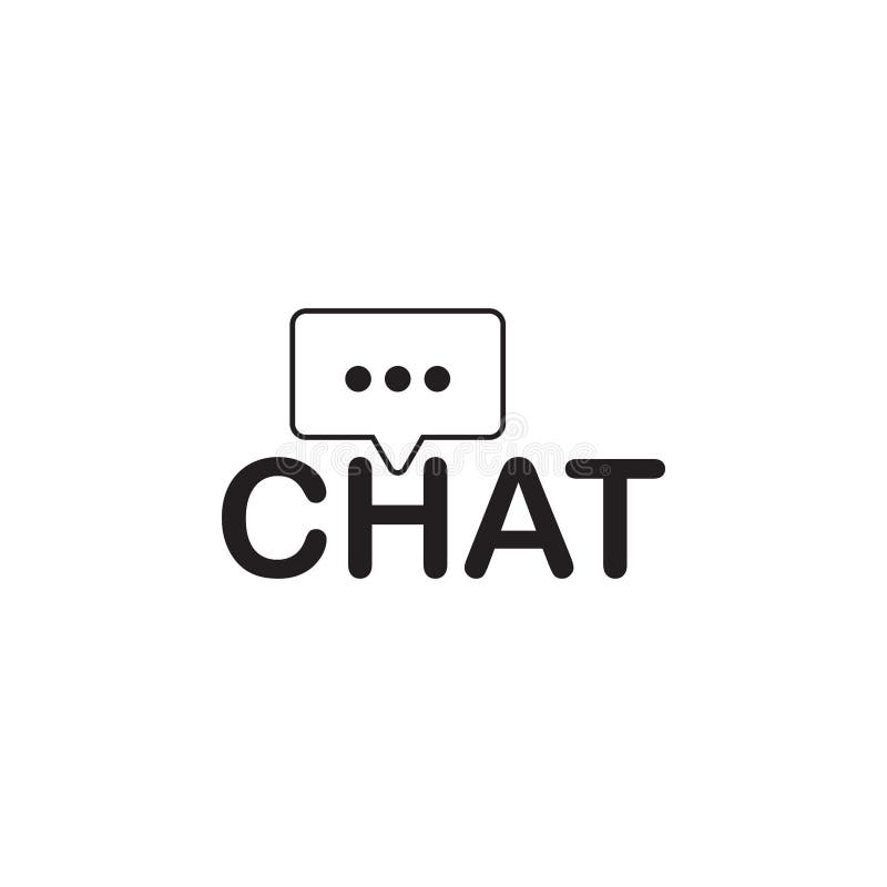 Chat Communication Icon. Conversation Dialog. Vector Logo, Chat Sign ...