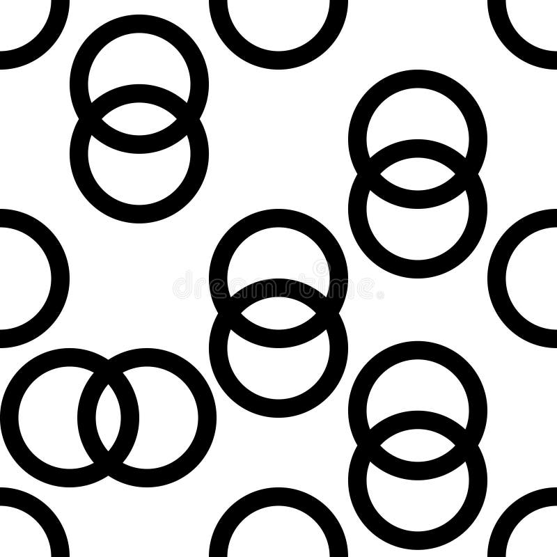 Seamless Geometric Pattern with Circle. Abstract Circle Background ...