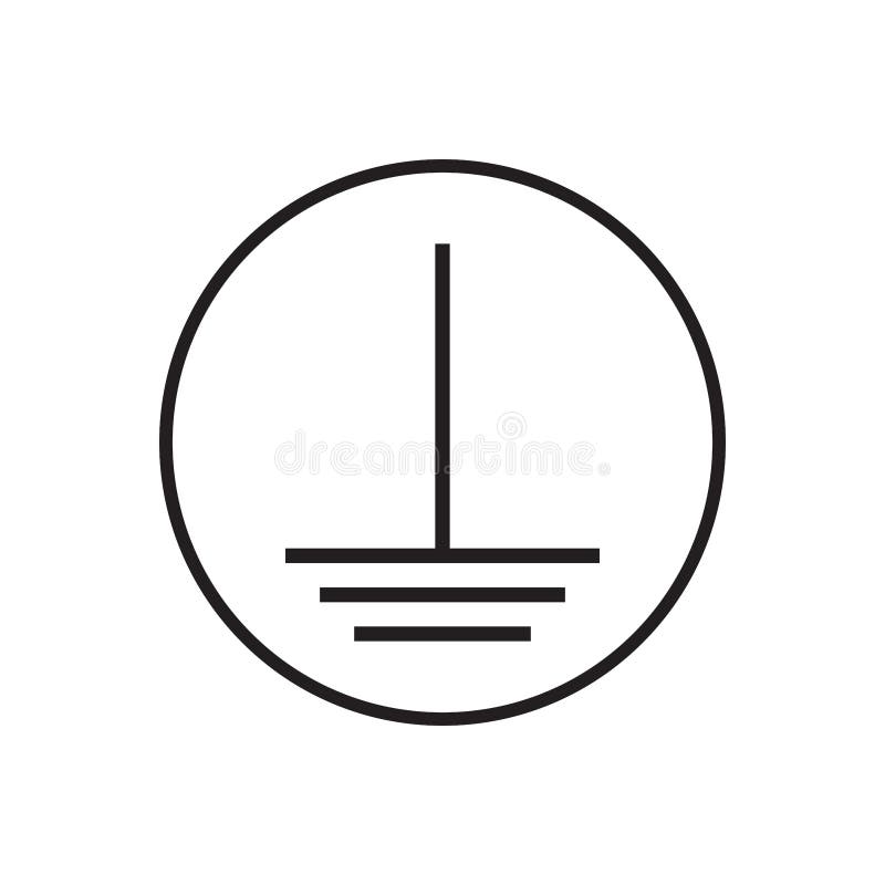 Ground, Earth Symbol Sign. Vector Illustration Isolated on White ...